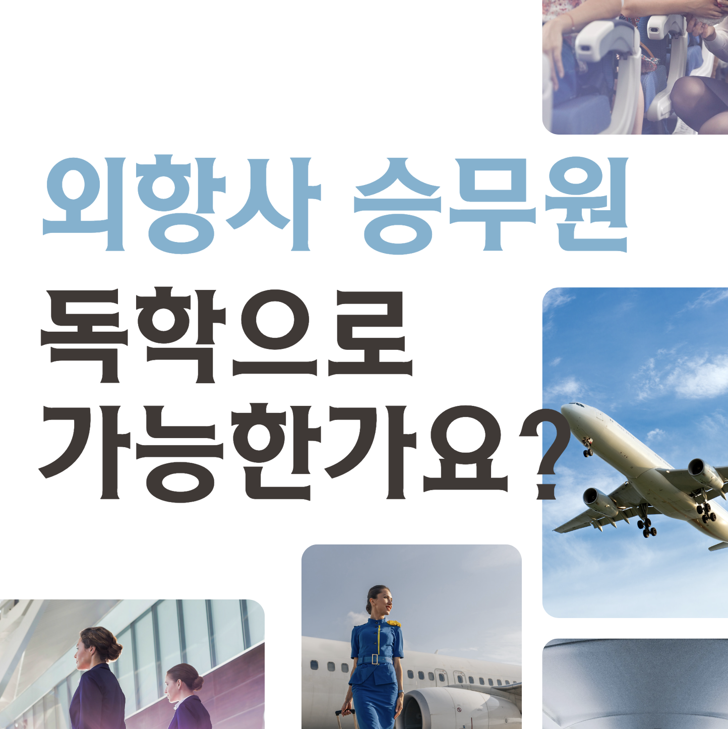 승무원고민상담1 외항사 독학준비 가능할까요